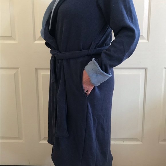 UGG | Intimates & Sleepwear | Ugg Duffield Ii Long Robe Navy Heather ...